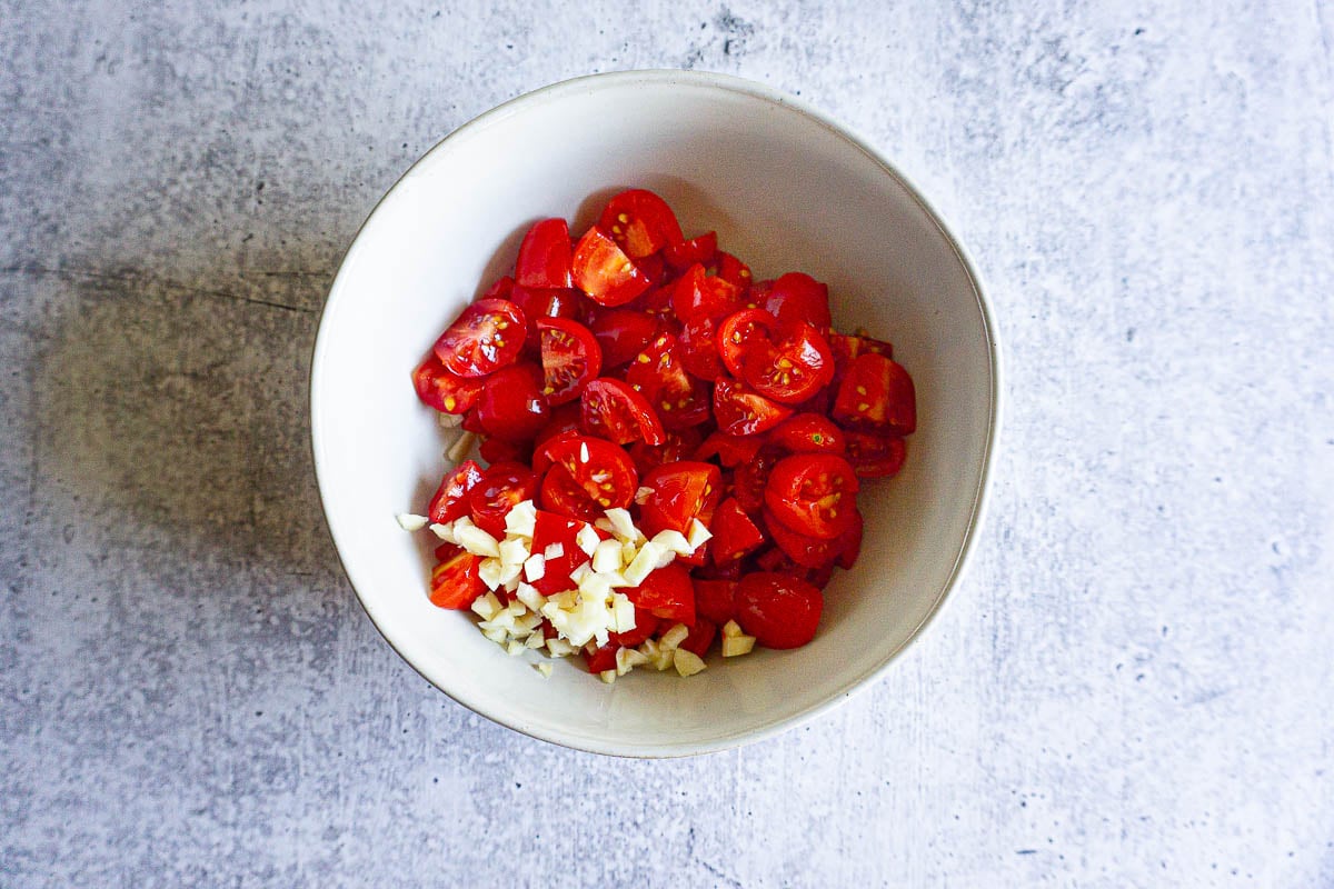 Cherry Tomato Bruschetta Appetizer Share the Spice