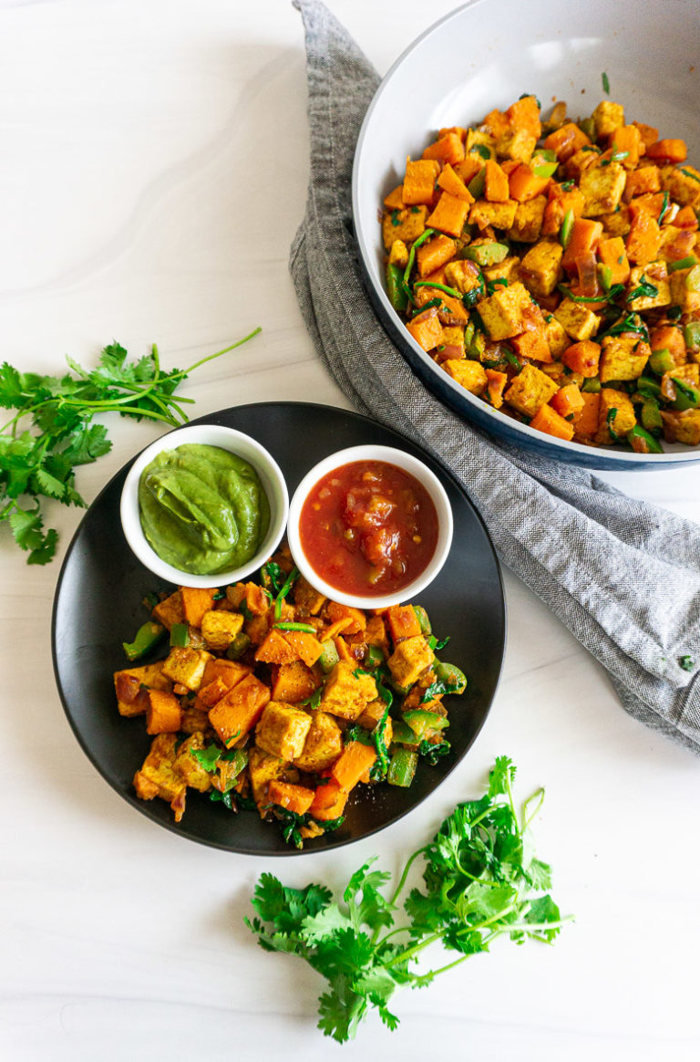 Sweet Potato and Tofu Breakfast Hash Share the Spice