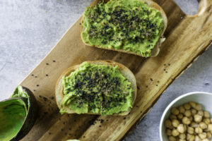 Miso Avocado Toast With Chickpeas Share the Spice