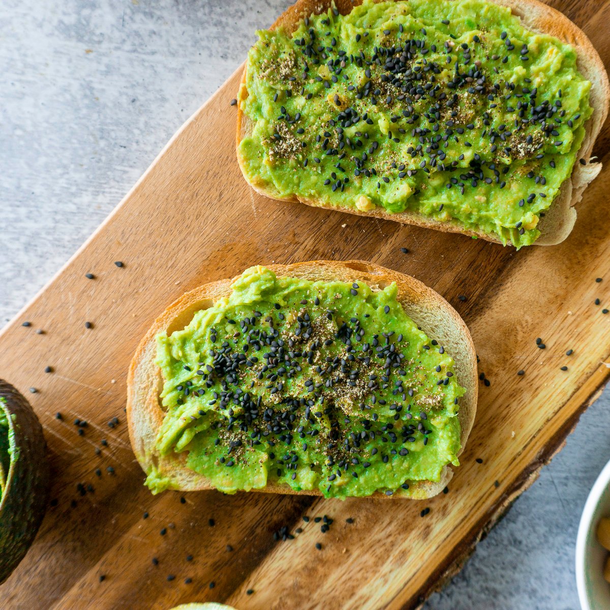 Miso Avocado Toast With Chickpeas Share the Spice
