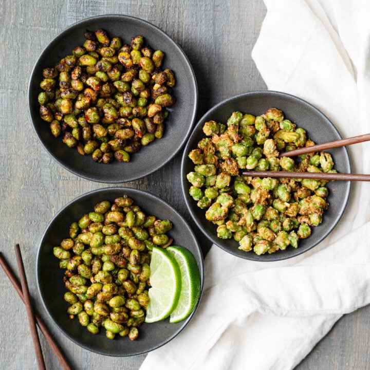 Air Fryer Roasted Edamame Share the Spice