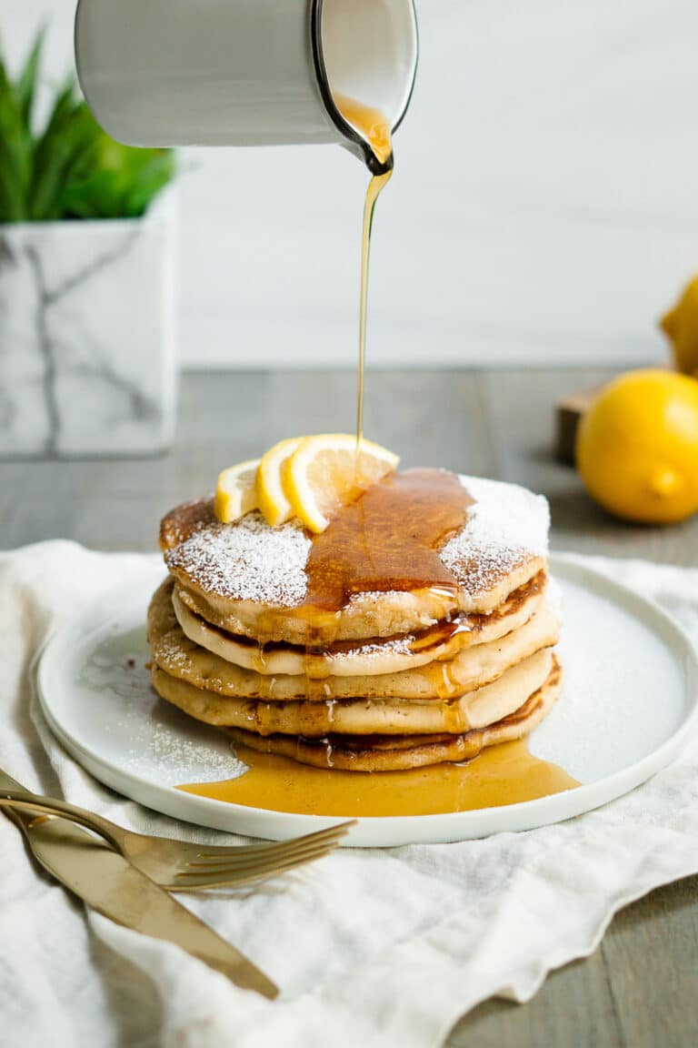 Lemon Ricotta Pancakes Recipe - Share the Spice