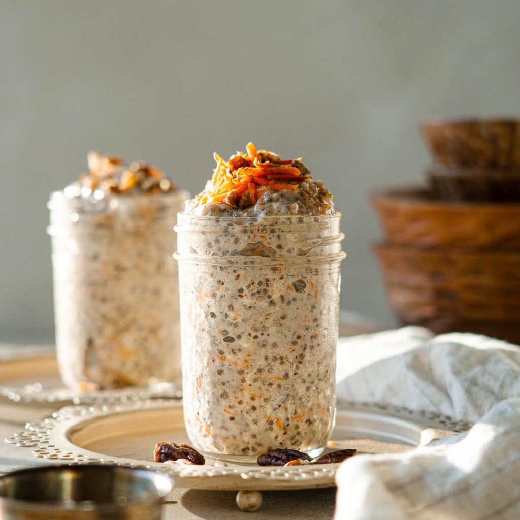 Carrot Cake Overnight Oats - Share the Spice