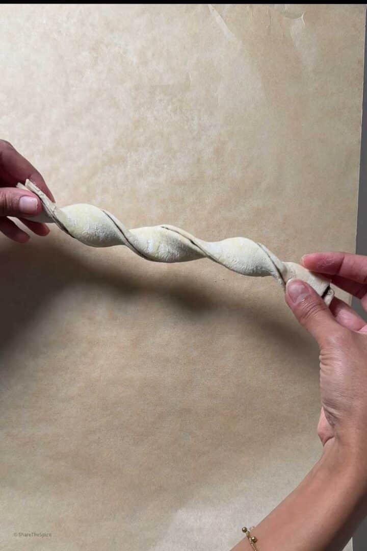 Oreo Puff Pastry Twists with Nutella Glaze Share the Spice