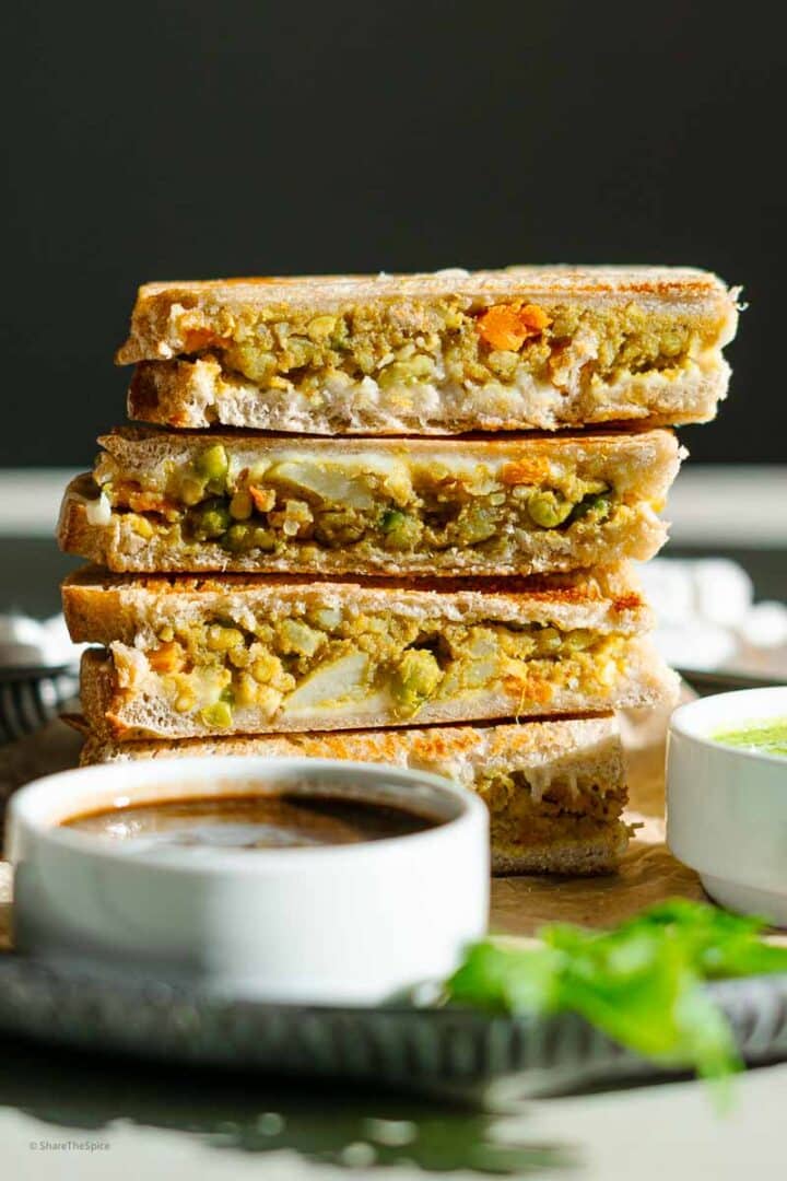 Potato Sandwich Recipe (Aloo Sandwich) - Share the Spice